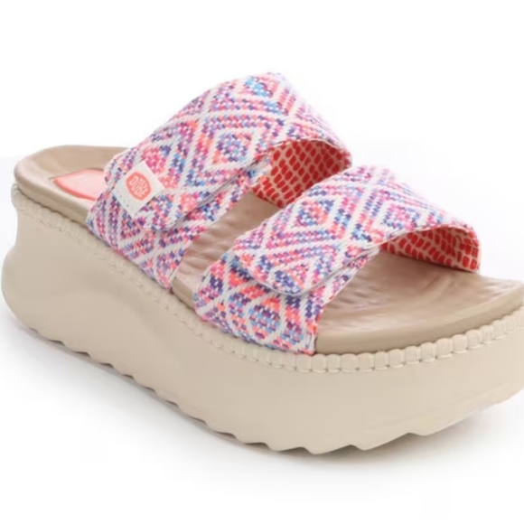 Hey Dude | Shoes | Womens Heydude Delray Platform Wedge Sandals | Poshmark